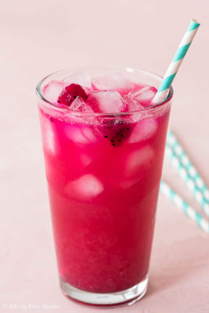 Copycat Starbucks Mango Dragon Fruit Lemonade - Allergy Free Alaska